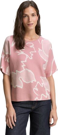 Tom Tailor Damen 1047684 Loose Fit Strickpullover mit Muster, 38710-Floral Rose Knit Design, XXS
