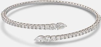 Bucherer Armreif Classics Twist aus 18kt Weißgold mit Diamanten