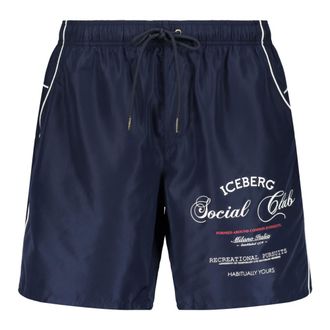 Iceberg Herren, Bademode, Blau, MGr&ouml;&szlig;e