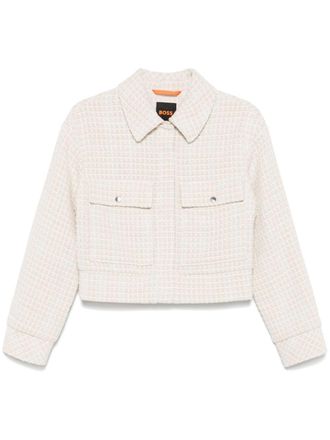 BOSS veste à design tressé - Tons neutres