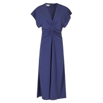Alberta Ferretti Femme, Robes, Bleu, Taille: 40 FR Robe Enver en Satin