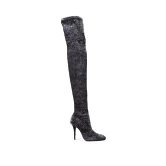 Saint Laurent Talia Overknee-Stiefel - - Shoes - Damen - Grau - 38 EU