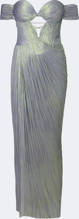 Maria Lucia Hohan Off-Shoulder-Robe Edena aus Seide