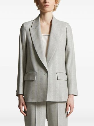 PESERICO blazer à simple boutonnage - Gris