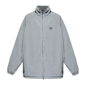 Balenciaga Jacke mit Logo - - Jackets - Herren - Blau - 2XL