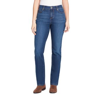 Bandolino Damen Mandie Signature Fit High Rise Straight Leg Standard Jeans, Athen, 48