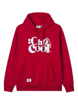 Chocoolate hoodie à logo imprimé - Rouge