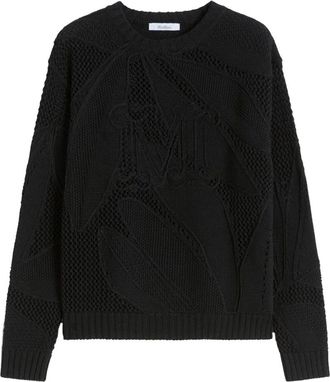 Max Mara Femme, Pulls, Noir, Taille: 40 FR Salvo Round-neck Knit