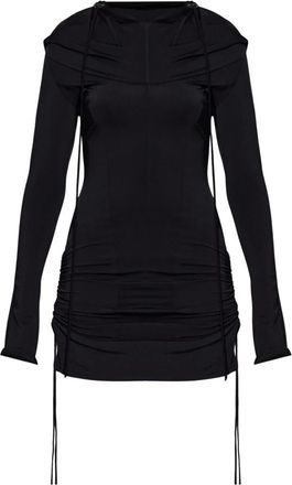 Charlotte Knowles Knwls - Robe &agrave; capuche CU - Femme - Robes - Noir - Taille: 40 FR