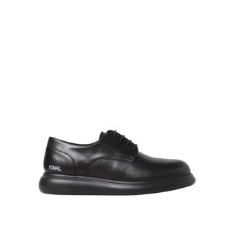 Karl Lagerfeld Leder Derby Schuhe - - Shoes - Herren - Schwarzk - 45 EU