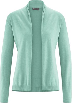 Hempage Hempage Damen vegan Strickjacke Lightweight Salbeigr&uuml;n