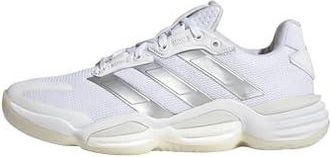 adidas Femme Stabil 16 Indoor Shoes Chaussures de Sport, Cloud White/Silver Metallic/Grey One, 38 2/3 EU