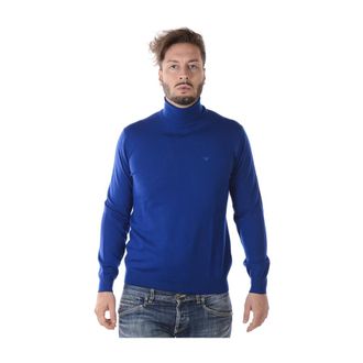 Emporio Armani Homme, Pulls, Bleu, Taille: S Pull &agrave; Col Roul&eacute;