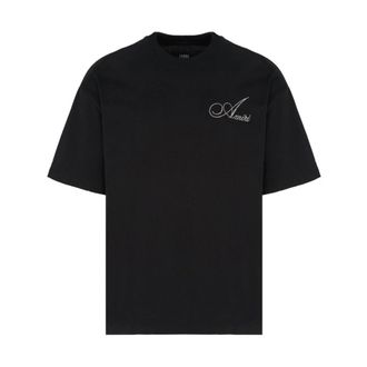 Amiri Cryst Script Logo LJ Skate Tee - - Tops - Herren - Schwarzk - M