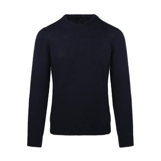 Roberto Collina Navy Rundhals Pullover - - Knitwear - Herren - Blau - 2XL