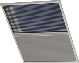 Cocoon Dachfenster Verdunkelung mit Moskitonetz 100x160 - Thermo Rollo - Einfache Montage - Grau