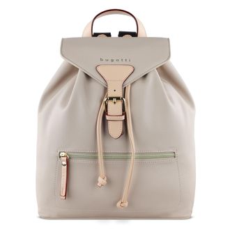 Bugatti Ella Rucksack Damen Klein, Frauen Tagesrucksack, Arbeitsrucksack Alltagsrucksack in beige