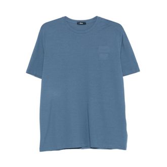 Herno Homme, Tops, Bleu, Taille: M T-shirt &agrave; col rond