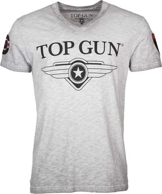 Top Gun Herren T-Shirt Windy Tg20191007 Grey Mélange,XXL