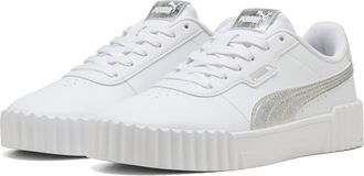Puma Damen Carina 3.0 Metallic Whisper Sneaker, Wei&szlig; Silber, 40.5 EU, Wei&szlig; Silber, 41 EU