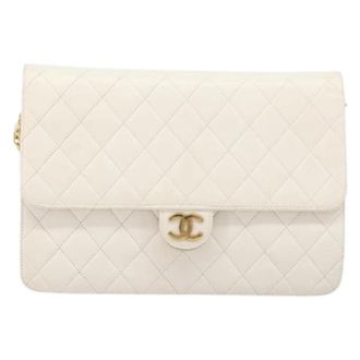 Chanel Pre-owned Vintage Schultertasche - - Pre-owned - Damen - Wei&szlig; - ONE SIZE
