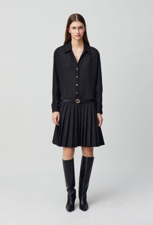 Claudie Pierlot Robe bi-mati&egrave;re rayures
