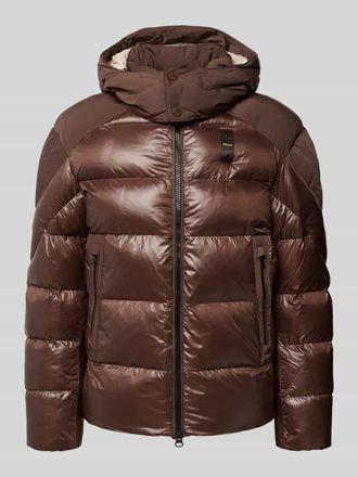 Blauer Steppjacke mit Zweiwege-Rei&szlig;verschluss Modell KIERNAN