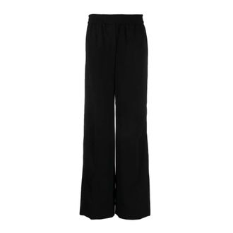 Calvin Klein Schwarze Twill Elastische Freizeithose - - Trousers - Damen - Schwarzk - S
