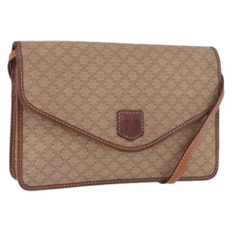Celine Pre-owned Vintage Canvas Shoulder Bag - Femme - Pre-owned - Brun - Taille: ONE Size