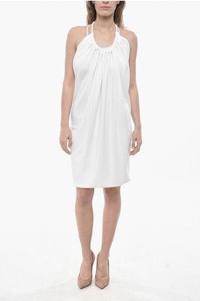 Max Mara SPORTMAX Backless Dress ARIZONA with Drawstring Neckline size M