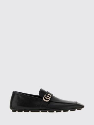 Gucci Mocassins driver en cuir lisse avec monogramme GG