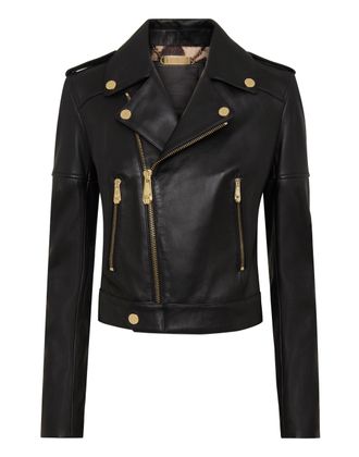 Philipp Plein Leder Biker-Jacke