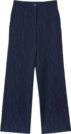 Paul Smith Femme, Pantalons, Bleu, Taille: 36 FR Pantalon Large en Seersucker