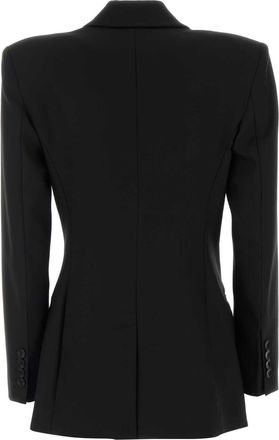 Blumarine Ruffled Detail Blazer - Black
