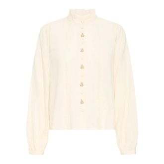 Ichi Ichi - Blouse - Femme - Blouses et Chemises - Beige - Taille: 38 FR