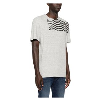Golden Goose T-shirt avec imprim&eacute; vintage - Homme - Tops - Gris - Taille: XL