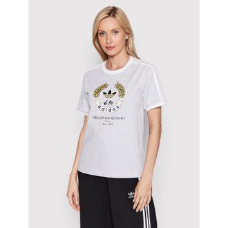 adidas T-Shirt Graphic HL6554 Grau Loose Fit