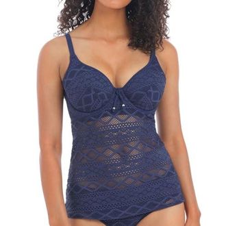 Freya Swim - Tankini à Armatures Effet Crochet Sundance Denim