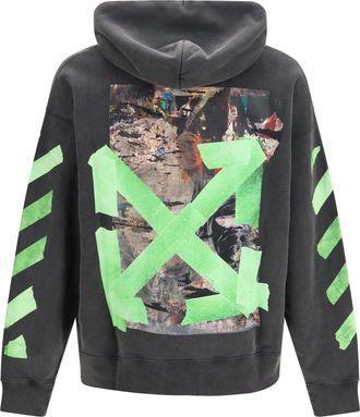 Off-white Bacco Arrow Skate Hooded Sweatshirt - Gray