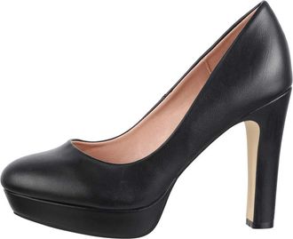 Elara Damen Pumps Plateau Chunkyrayan P E22321-Schwarz-37