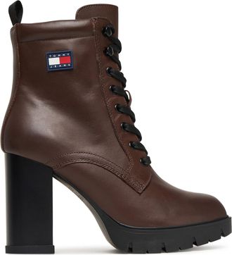 Tommy Jeans Schn&uuml;rschuhe Tommy Jeans Tjw Lace Up EN0EN02832 Braun