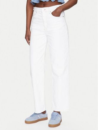 Tommy Jeans Jeans Layla DW0DW20018 Wei&szlig; Straight Fit