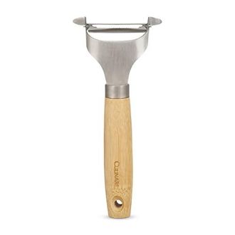 Culinare Naturals Sch&auml;ler Gem&uuml;se, Edelstahl mit Griff aus nat&uuml;rlichem Bambus, 35cm, ideal f&uuml;r Fr&uuml;chte wie Kiwis, Tomaten, Pfirsiche und mehr, C70006