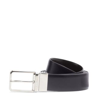 Santoni Verstellbarer G&uuml;rtel aus poliertem Leder - - Accessories - Herren - Schwarzk - ONE SIZE