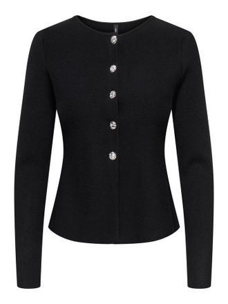 Only Strickjacke ONLMELLI LIFE LS ONECK BUT CARDI RP KNT