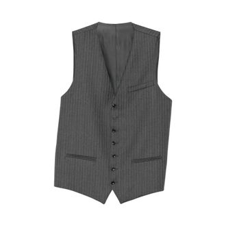 Reveres 1949 Reveres 1949, Homme, Costumes, Gris, Taille: M Gilet &agrave; rayures et boucle