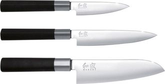 Kai Kai 67-W13 Wasabi Set 3-teilig 6710P und 6715U Allzweckmesser, 6716S Santoku