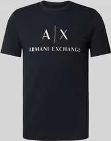 A|X Armani Exchange Slim Fit T-Shirt aus reiner Baumwolle mit Logo-Print