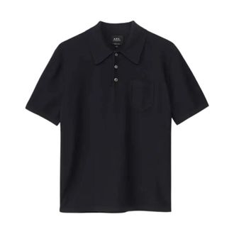 A.P.C. A.p.c., Homme, Tops, Bleu, Taille: M Eliot Polo