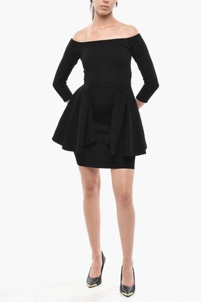 Stella McCartney Peplum-Kleid aus Strick mit 3/4-&Auml;rmeln Stella McCartney